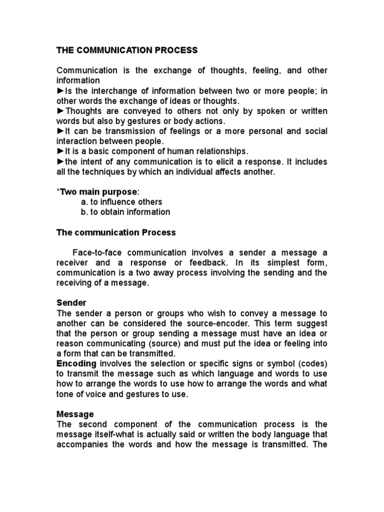 The Communication Process | PDF | Credibility | Nonverbal Communication