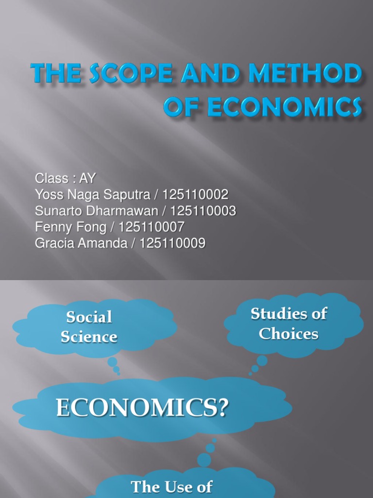 [Presentation] the Scope and Method of Economics | Microeconomics ...