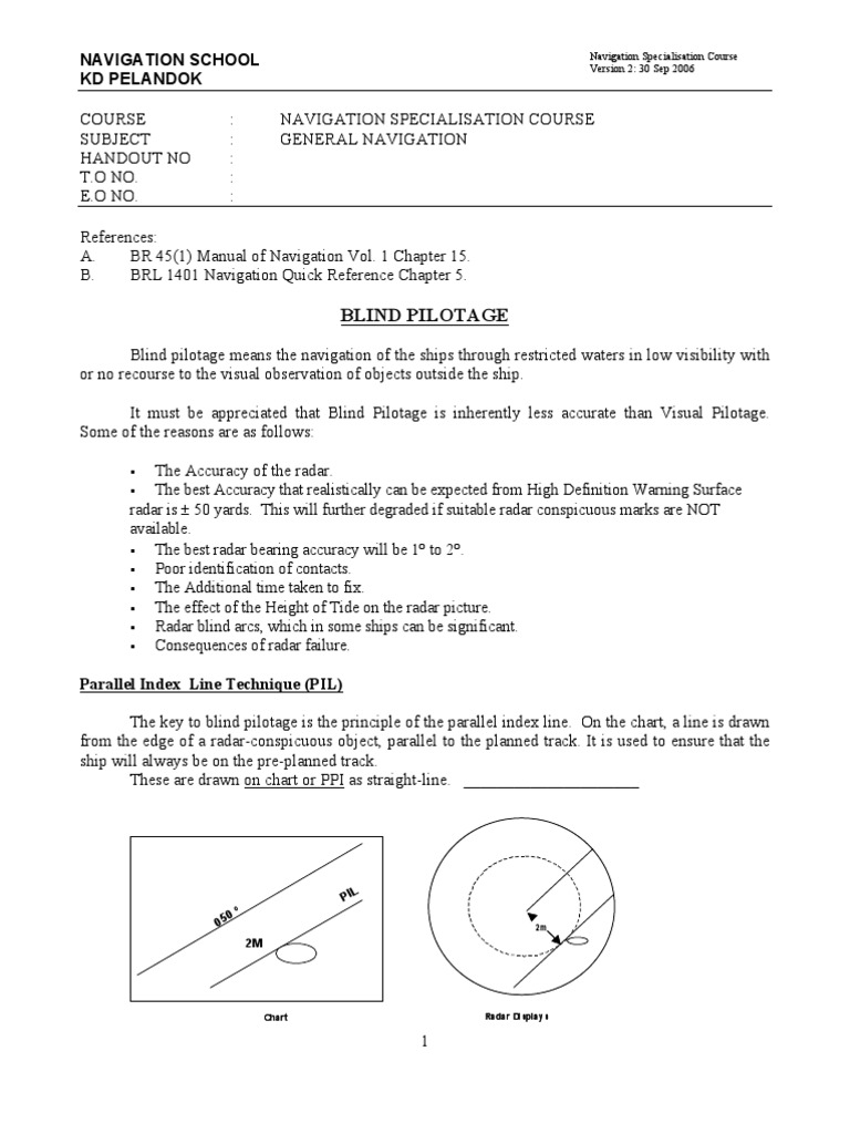 KKN - Blind Pilotage | PDF | Navigation | Radar