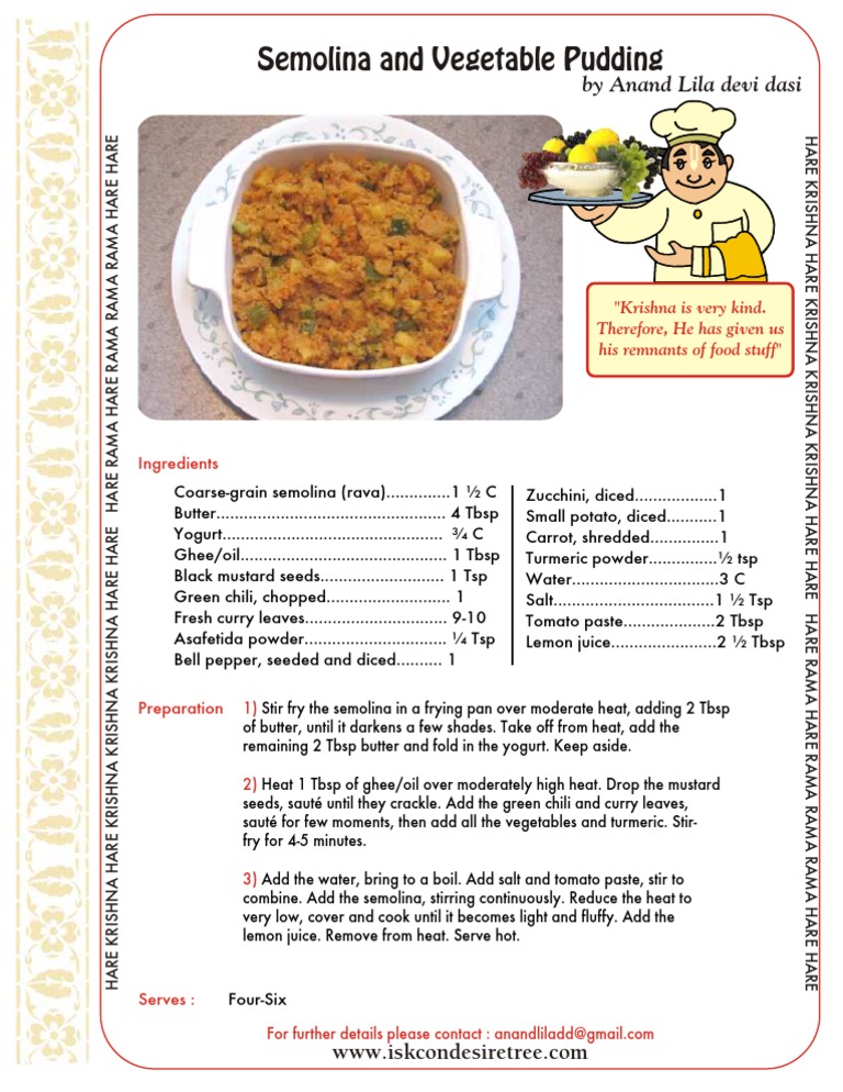 Iskcon Recipes Pdf | Bryont Blog