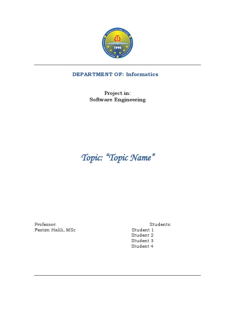 Projekt Shembulli, Software Engineering | PDF