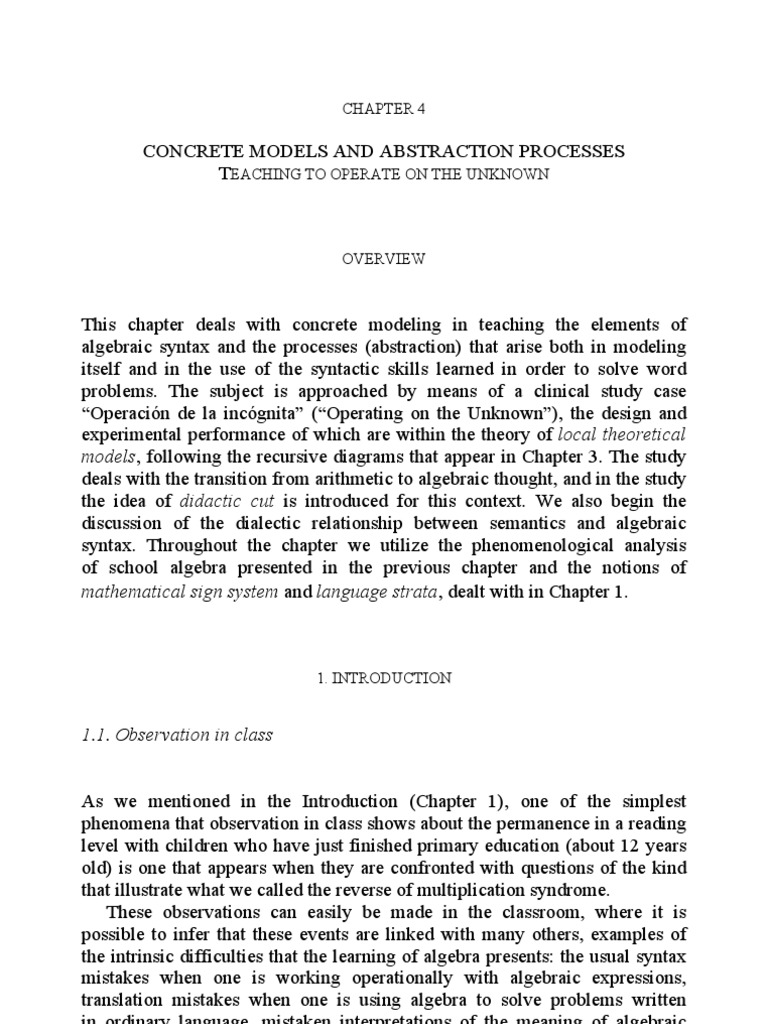 Models, Following The Recursive Diagrams That Appear in Chapter 3. The Study | PDF | Equations ...