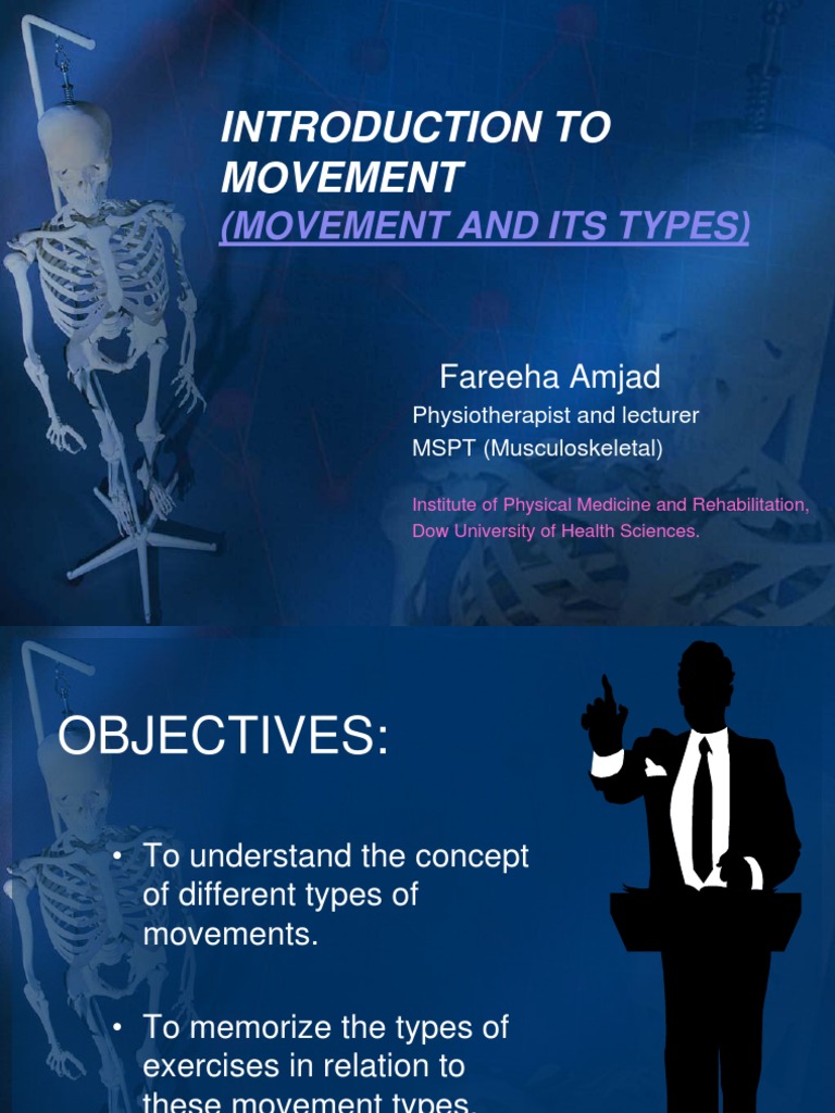 Lecture 3, Types of Movement | PDF | Physical Exercise | Physical Therapy