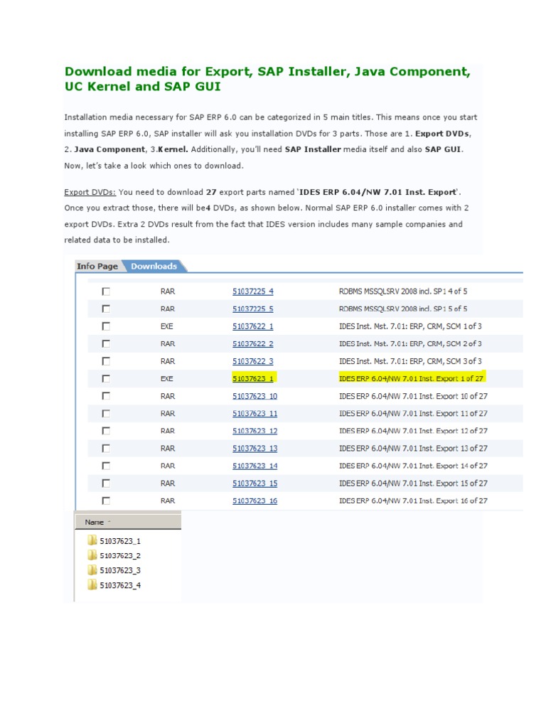 Media For Export ECC6IDES | PDF | Installation (Computer Programs) | Computing Platforms