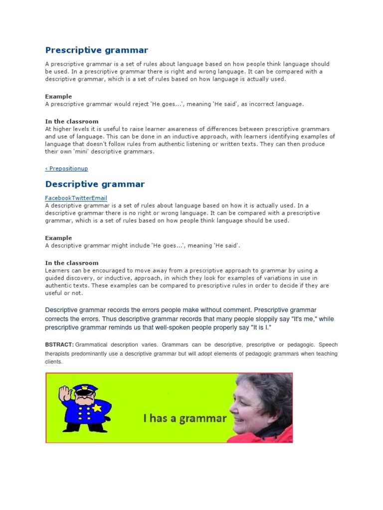Grammar Notes | PDF | Grammar | Part Of Speech
