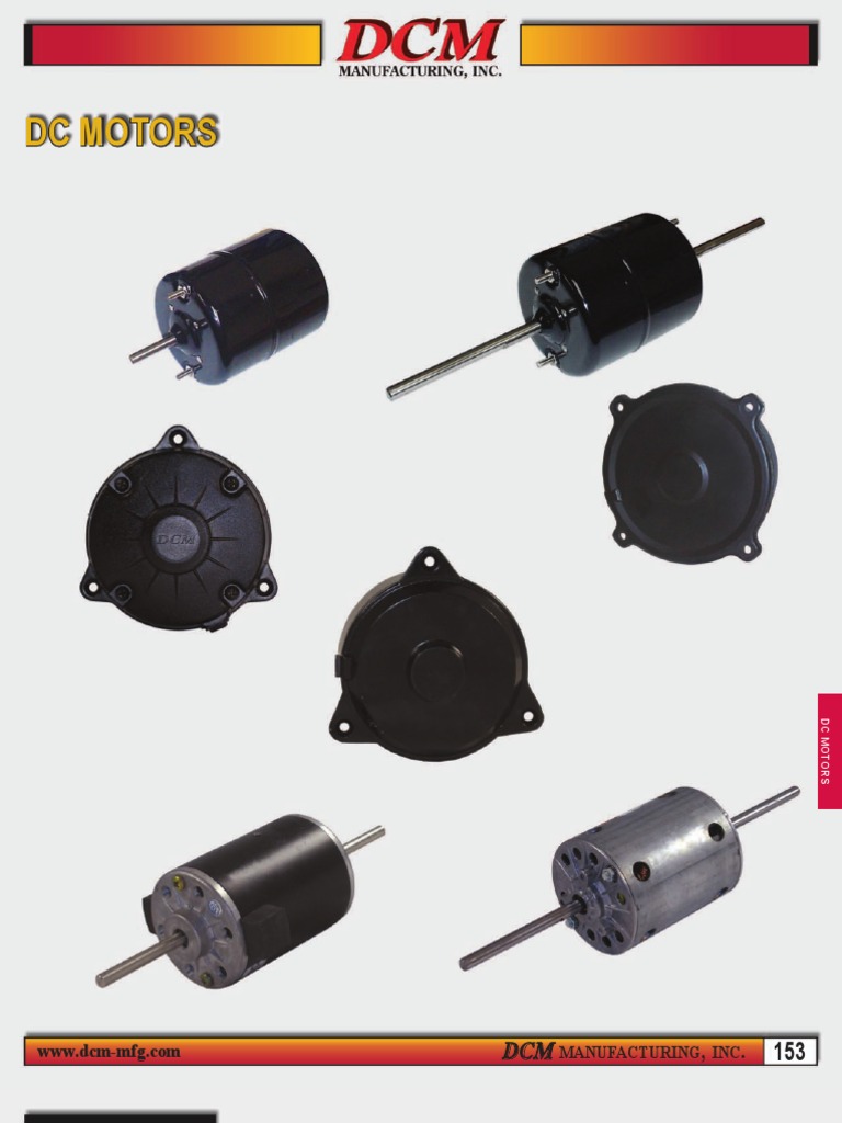DCM Manufacturing DC Motors Overview | PDF | Electric Motor | Direct ...