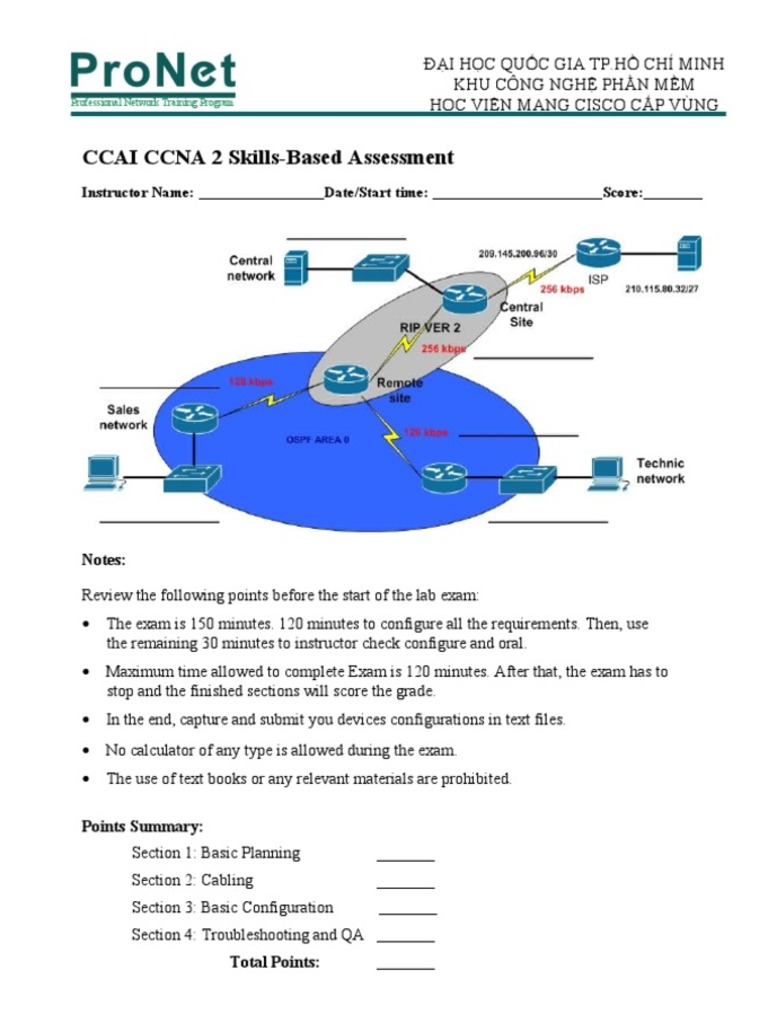Cisco CCNA 2 Skills Based Assessment SBA Answers 2008 Completed | PDF | Cisco Certifications ...