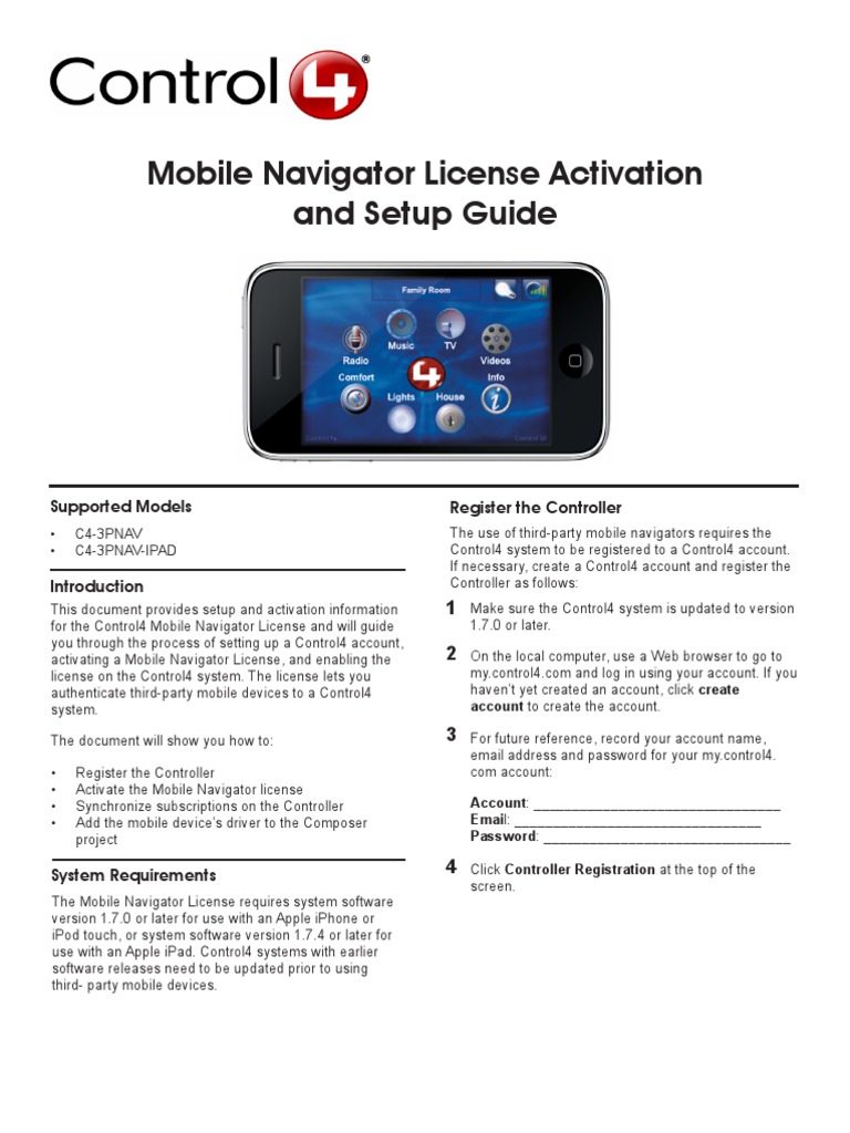 Mobile Navigator Setup | PDF | I Phone | I Pad