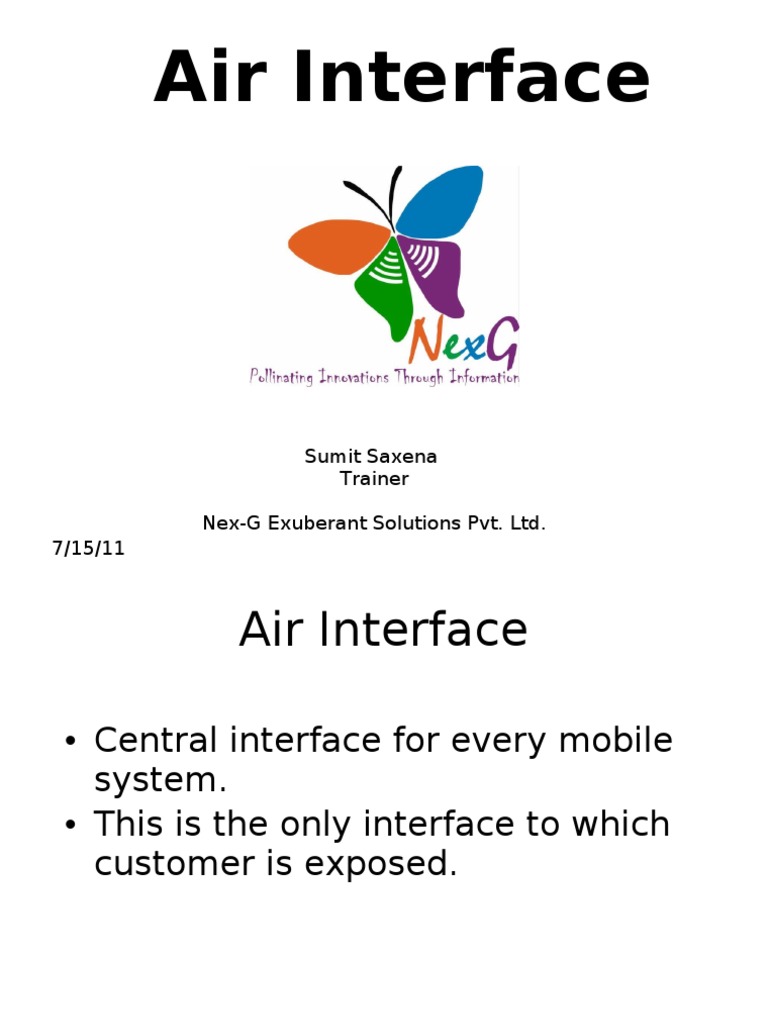 Air Interface | PDF | Computers