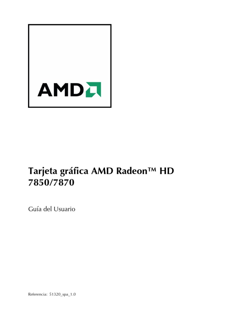 AMD Radeon HD 7850 7870 Spa | PDF | Point and Click | Hdmi