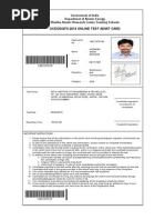 Nptel Hall Ticket | PDF | Identity Document
