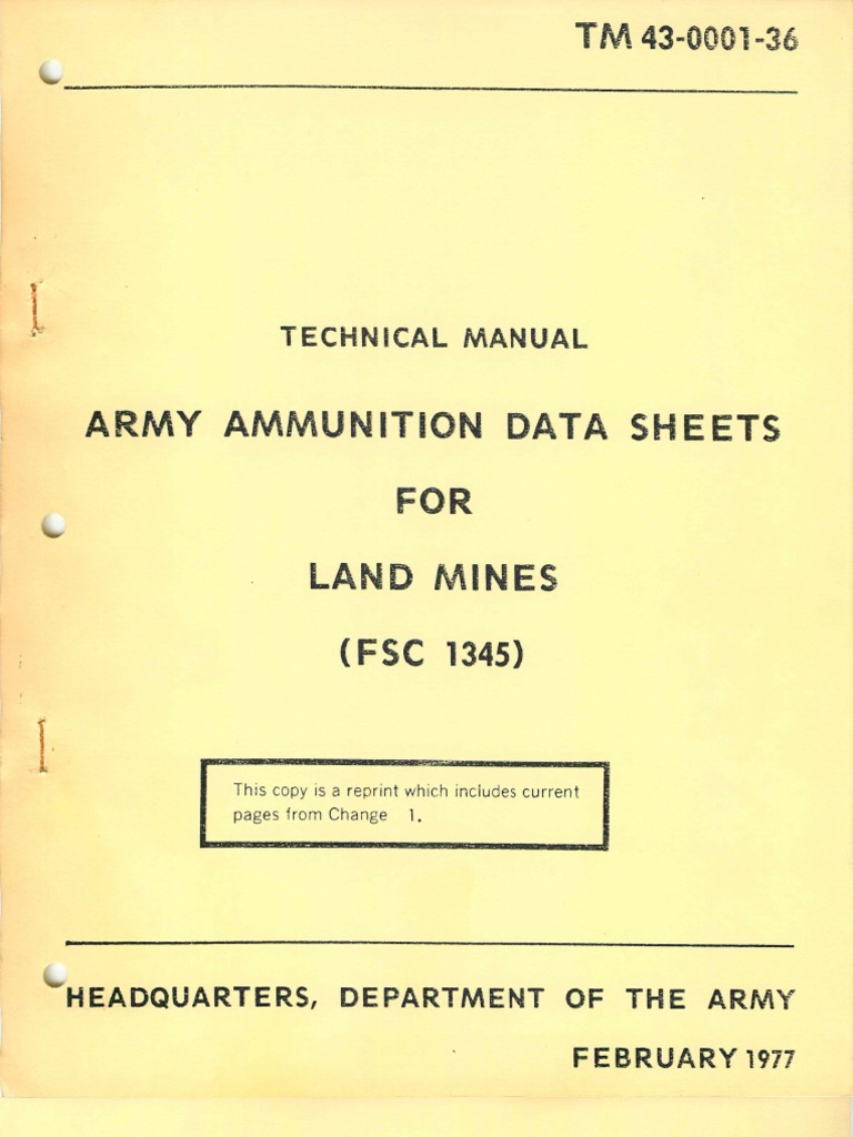 TM 43-0001-36 Land Mines 1977