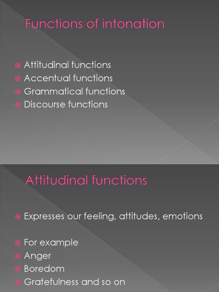 Functions of Intonation | PDF | Stress (Linguistics) | Tone (Linguistics)
