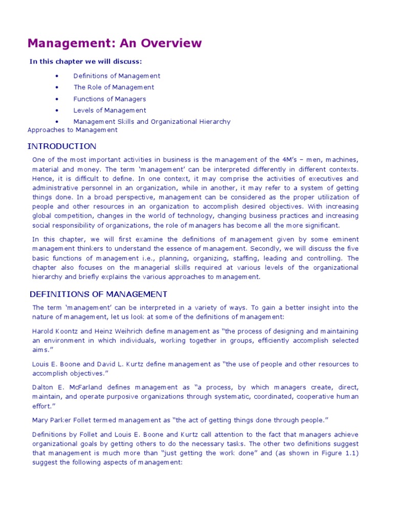 Lecture Notes-Management | PDF | Interpersonal Relationships ...
