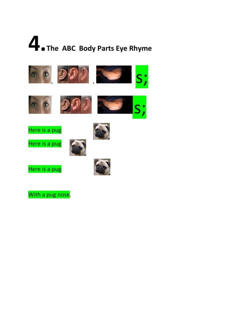 ABC Body Parts 1 | PDF