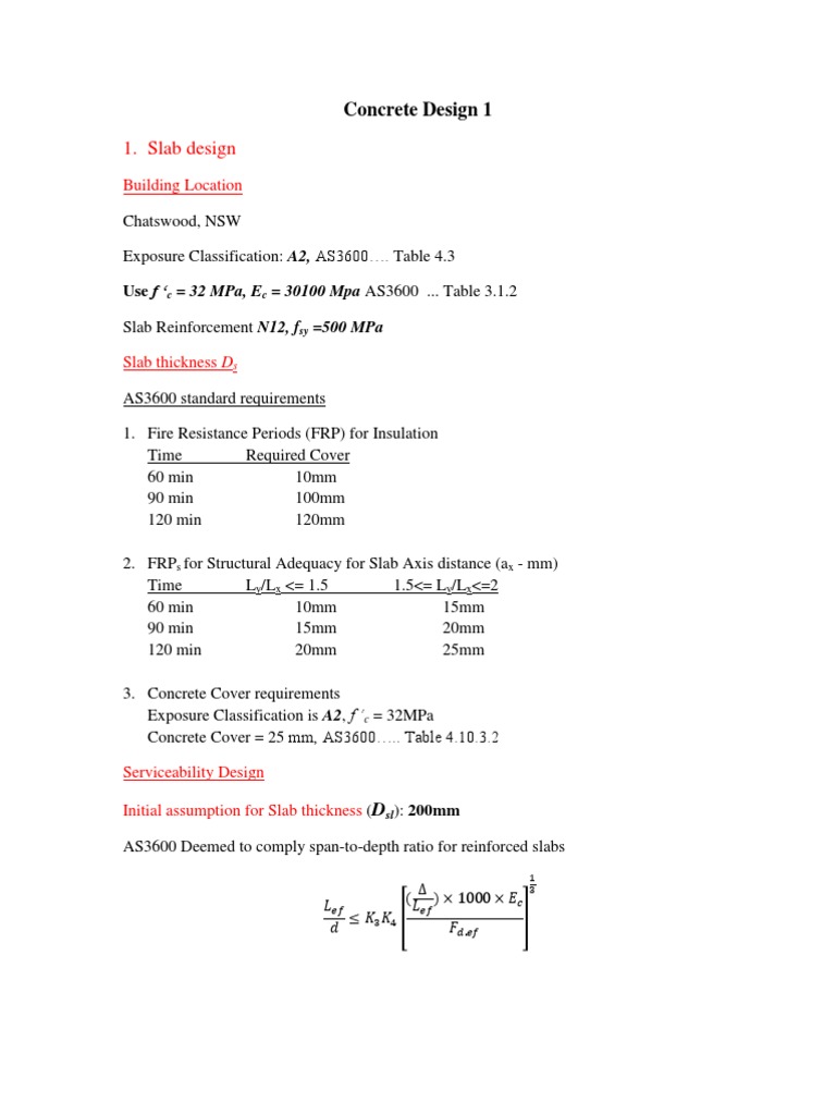Concrete Design 1 - R2 | PDF | Structural Engineering | Mechanics