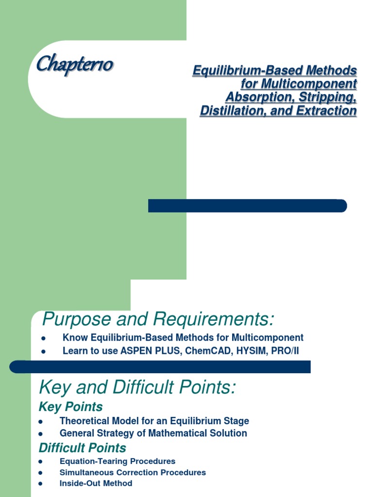 Equilibrium Methods For Mass Transfer Operations | PDF | Foam ...