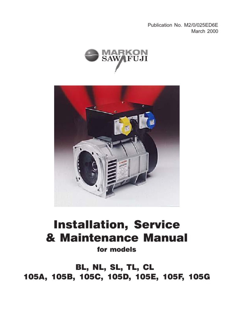 Markon Generator Manual | PDF | Electric Generator | Rectifier