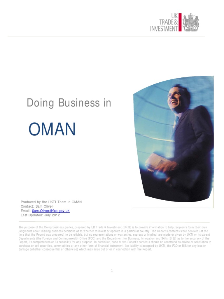 Oman Business Guide | PDF | Oman | Taxation In The United States