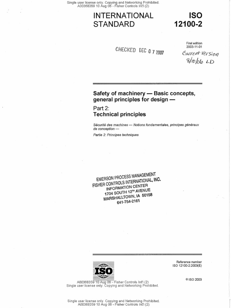 Iso 12100-2 | PDF