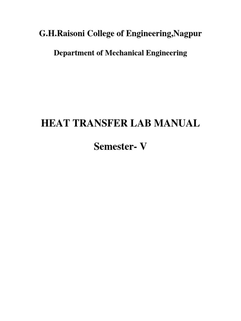 HMT Lab | PDF
