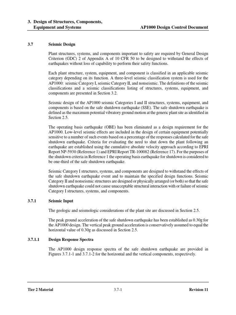 Seismic Equip Bom 3 7 r11 | PDF | Spectral Density | Beam (Structure)