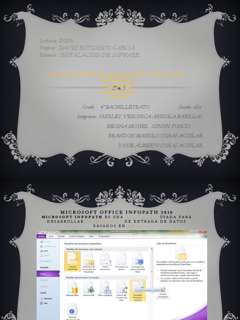 4 Aplicaciones de Microsoft Office 2010 | PDF