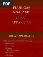 Orsat Apparatus for Flue Gas Analysis | PDF | Gases | Carbon Dioxide