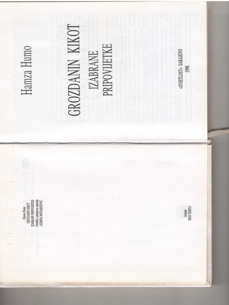 Grozdani Kikot - Hamza Humo | PDF | Computers