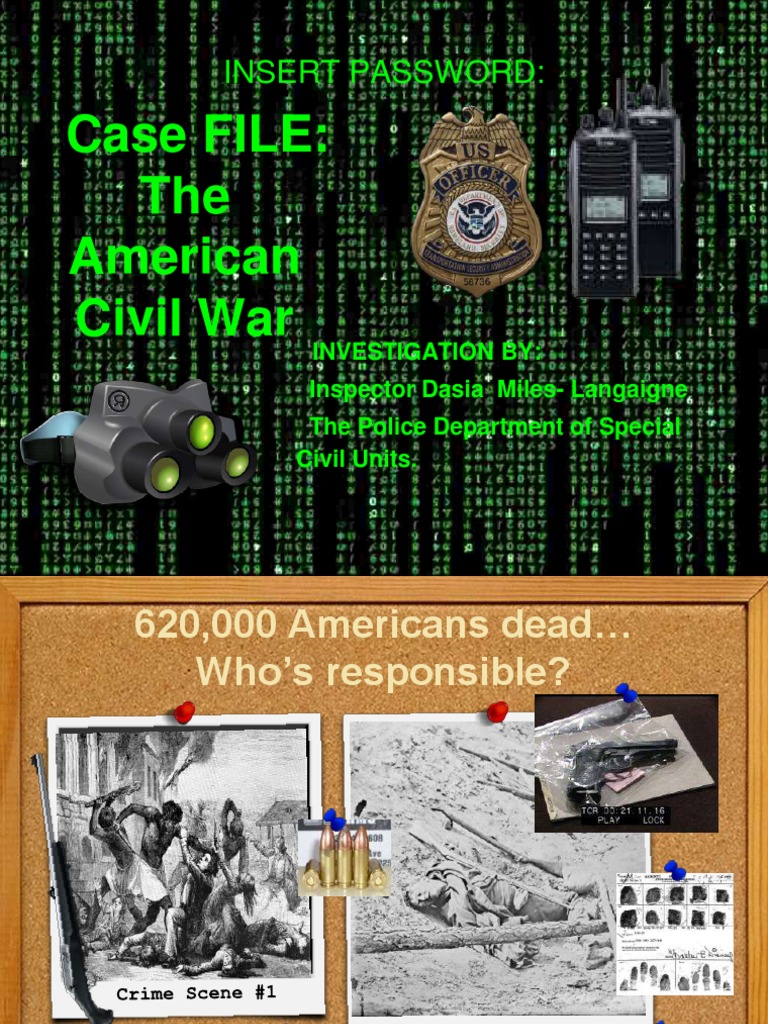 Powerpoint Case File F Block | PDF | American Civil War | Harriet ...