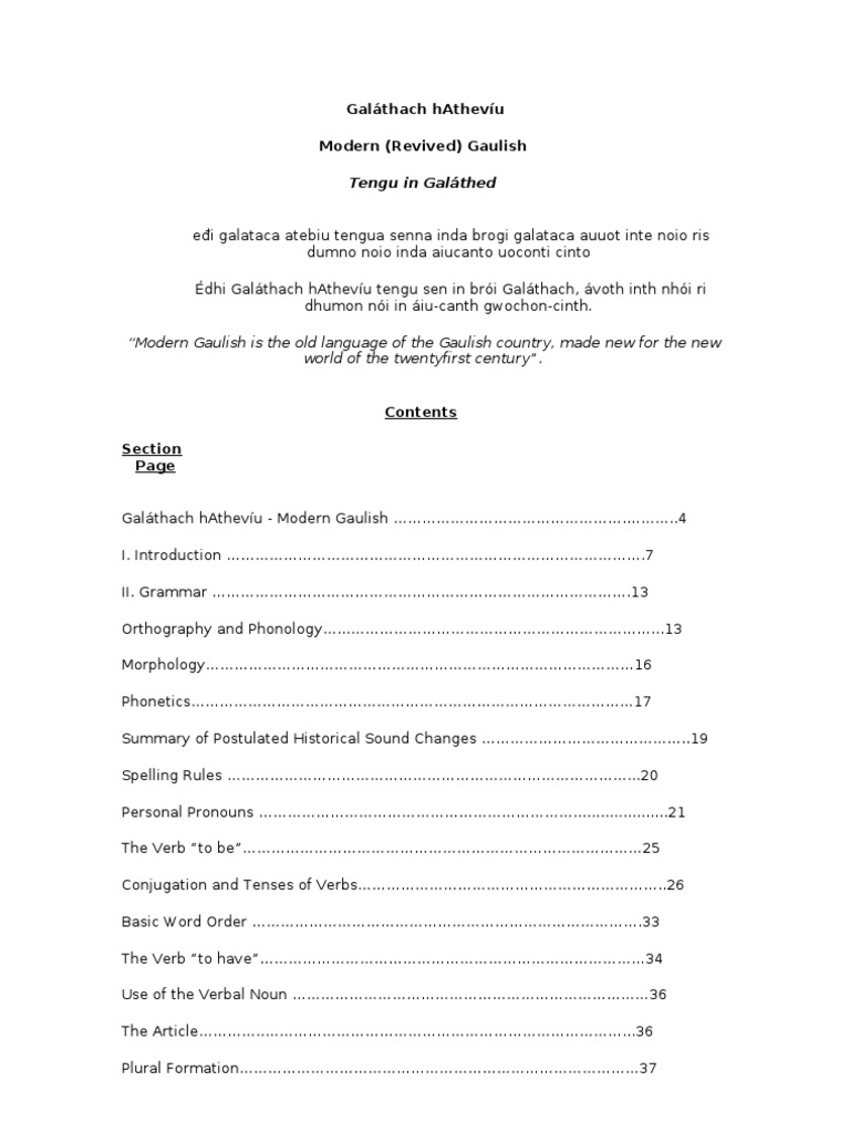 Modern Gaulish Language Guide | PDF | Celts | Gaul