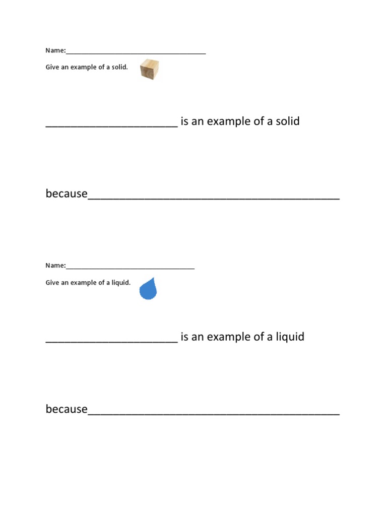 State of Matter Exit Ticket Orange Green | PDF