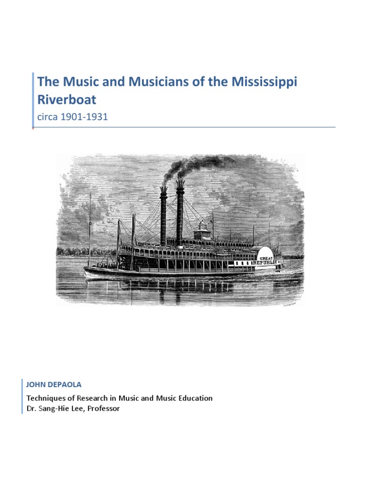 Music and Musicians of The Mississippi Riverbboats | PDF | Mississippi ...