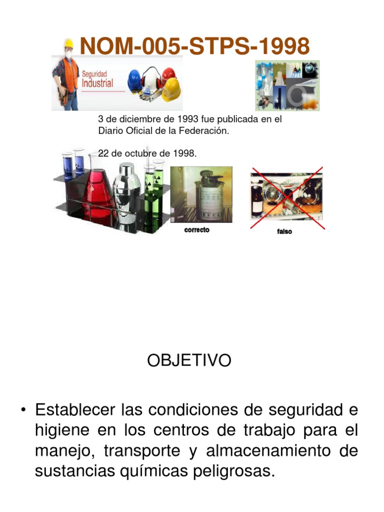 Nom 005 STPS 1998 | PDF