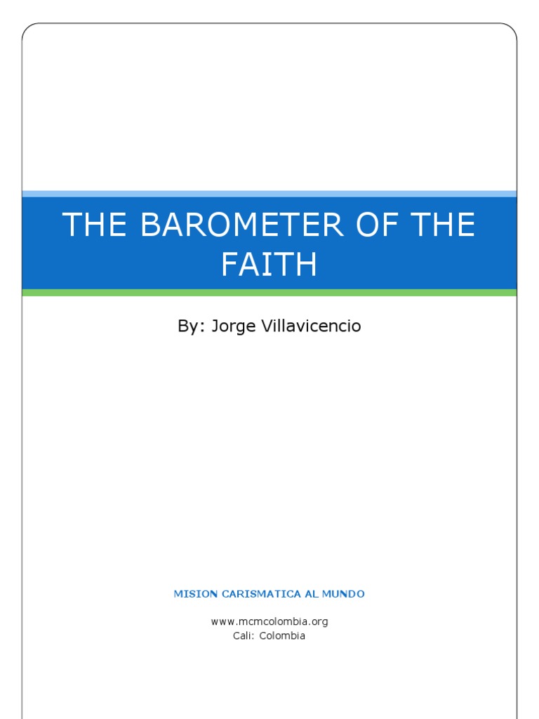 14 - The Barometer of The Faith | PDF | Elijah | Jesus