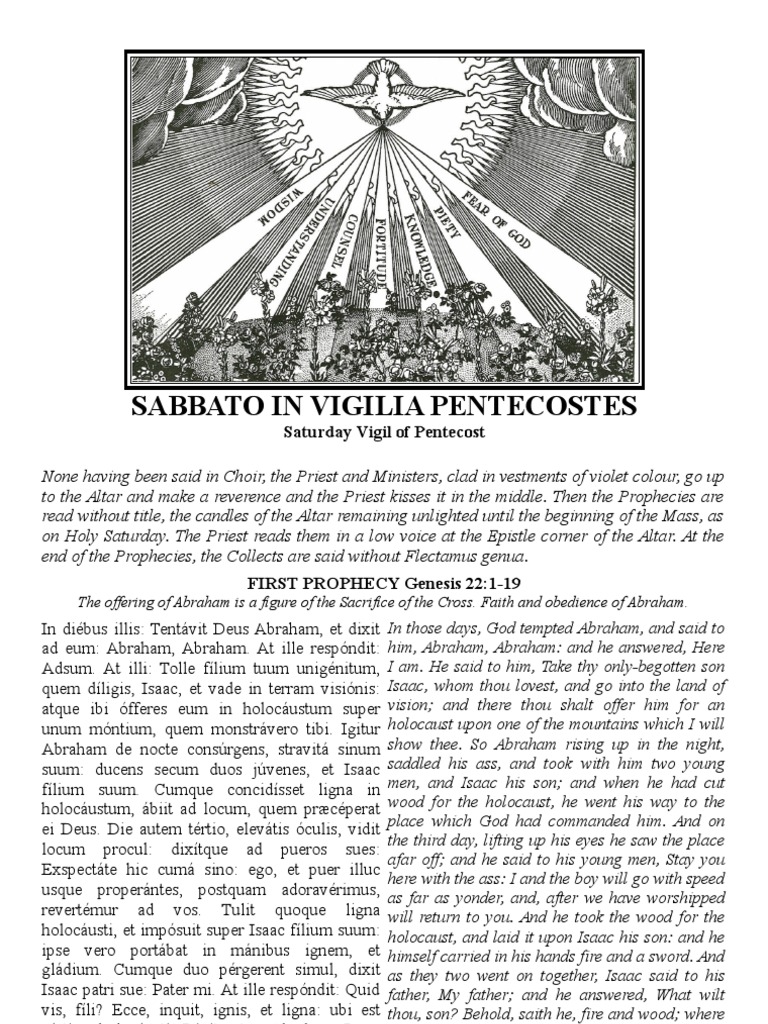 Vigil Pentecost Missalette | PDF | Pentecost | Mass (Liturgy)