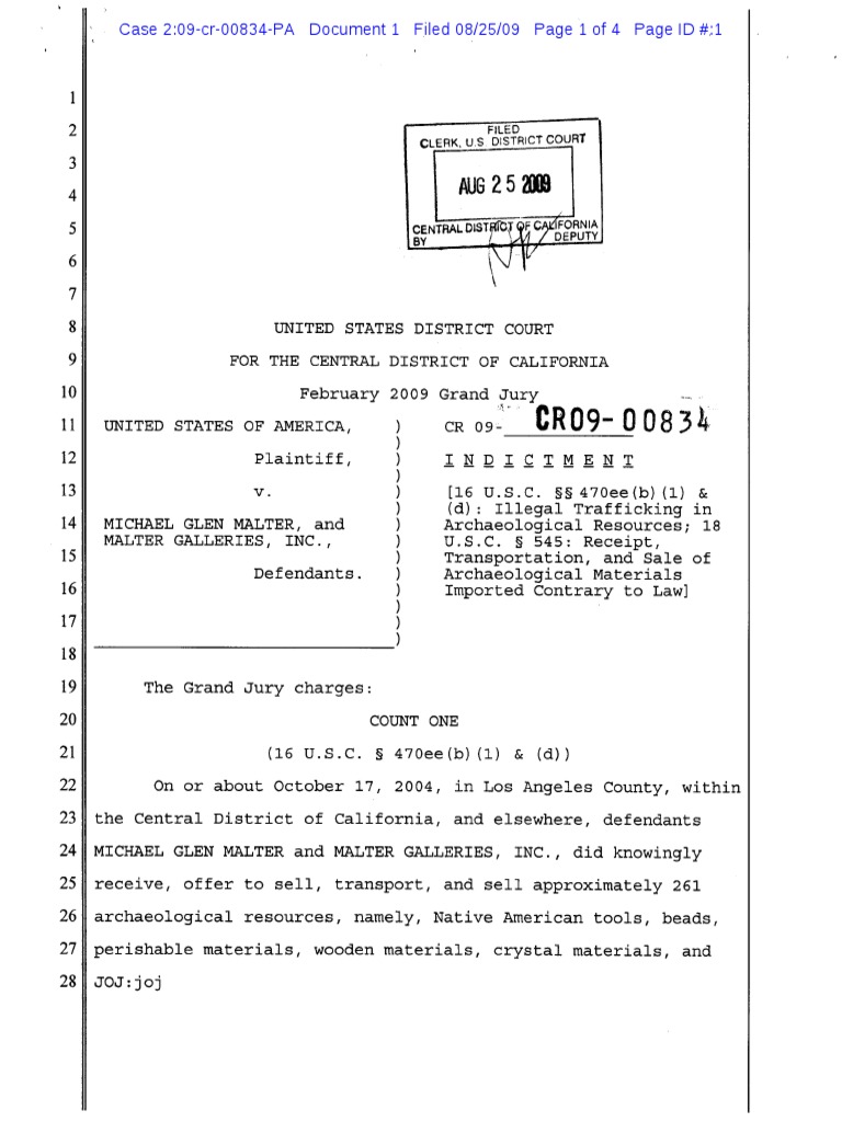 US V Michael Malter - Indict | PDF
