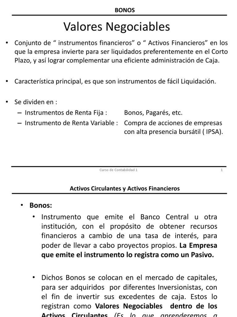 Conta 2 UAB Clase de Bonos 2 PDF | PDF | Interés | Bonos (Finanzas)
