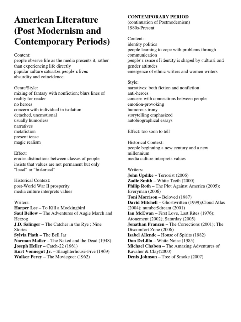 American Literature | PDF | American Literature | Test (Assessment)