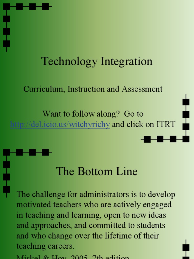Effective Technology Integration: Strategies, Models, and Supporting ...
