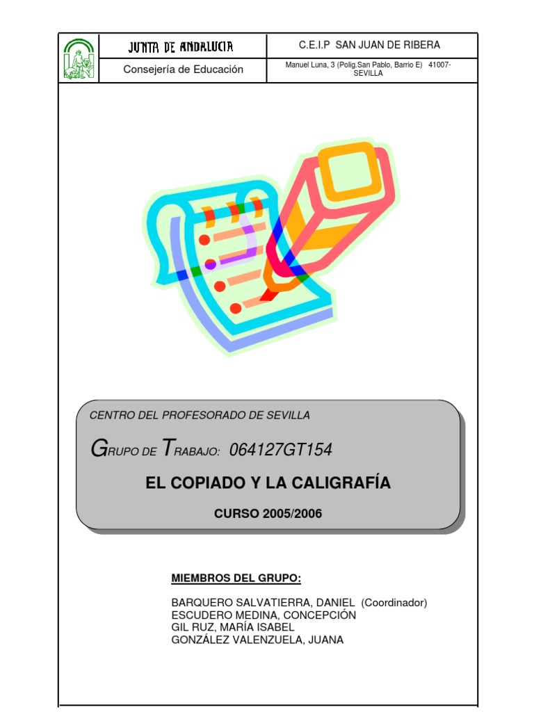 Caligrafía y Copiado en Educación Infantil | PDF | Handedness ...