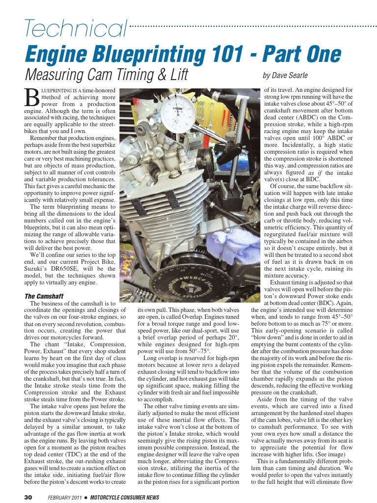 Technical: Engine Blueprinting 101 - Part One | PDF | Internal ...