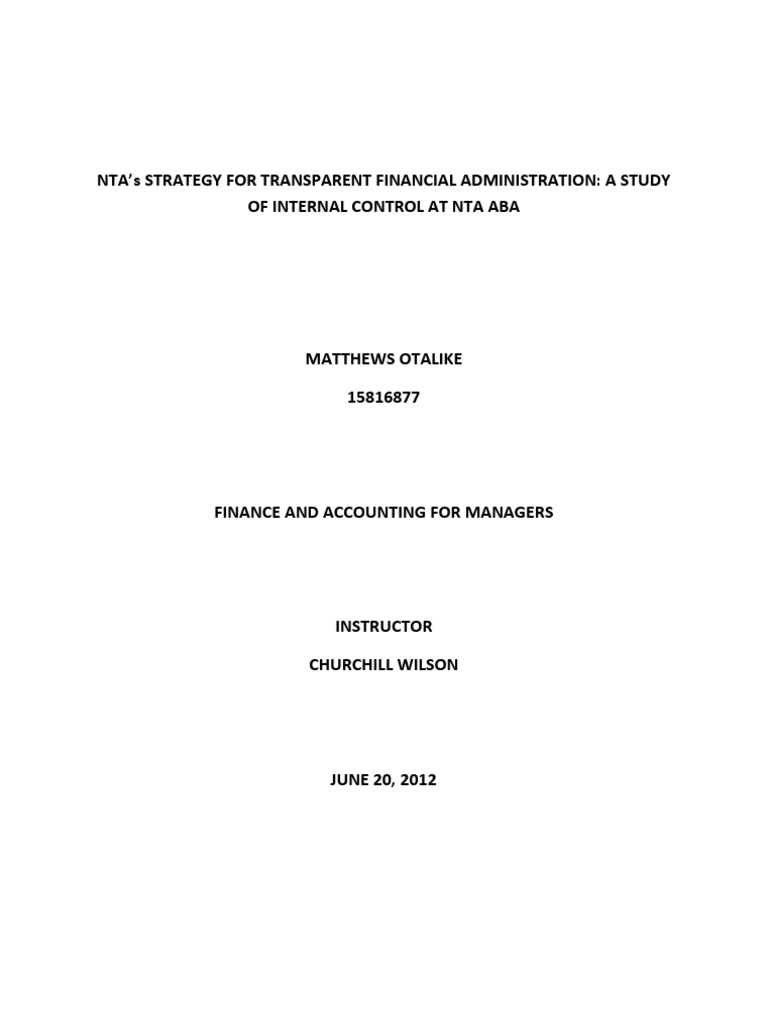 Module 3 Week 7 Module Project Final | PDF | Audit | Expense