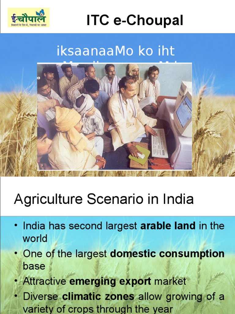 ITC E-Choupal | PDF | Logistics | Market (Economics)