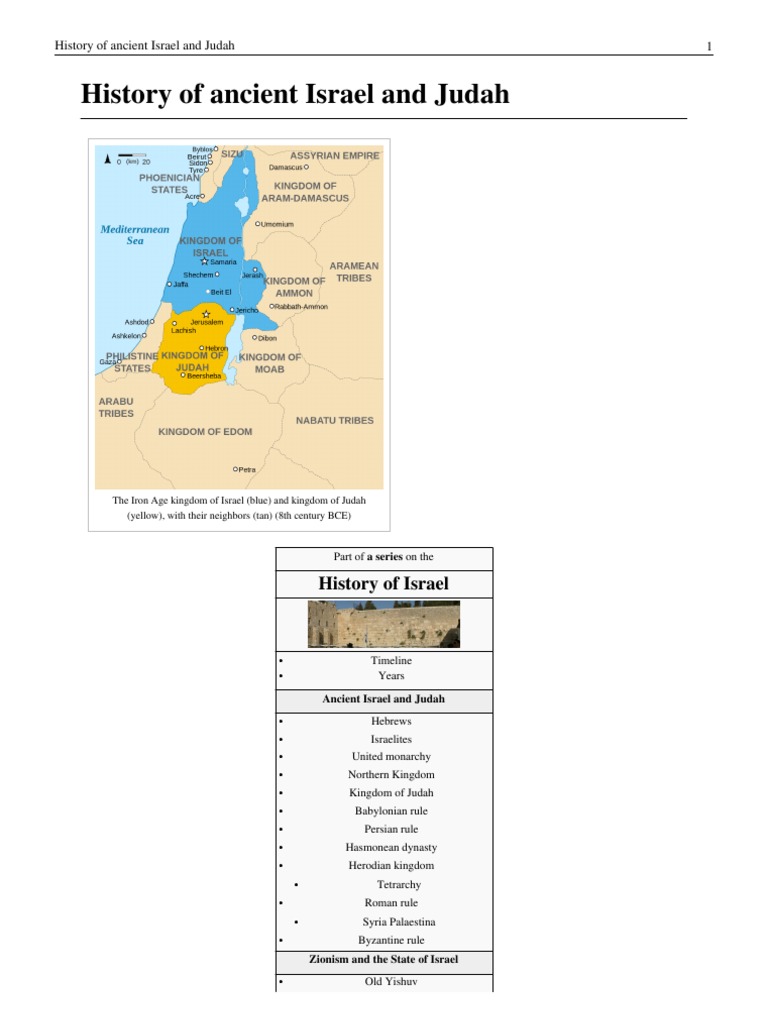 History of Ancient Israel and Judah | PDF | Yahweh | Kingdom Of Judah