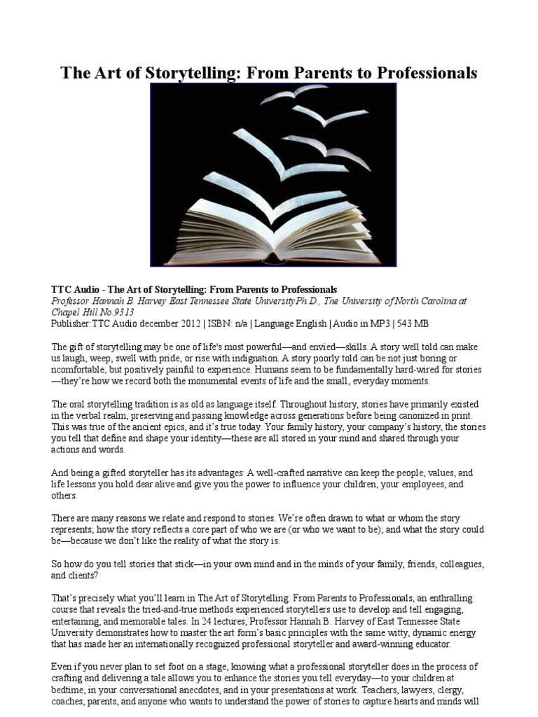 The Art of Storytelling | PDF | Storytelling | Narration