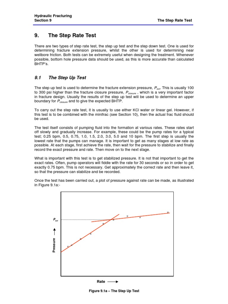 Step Rate Test | PDF | Hydraulic Fracturing | Gases