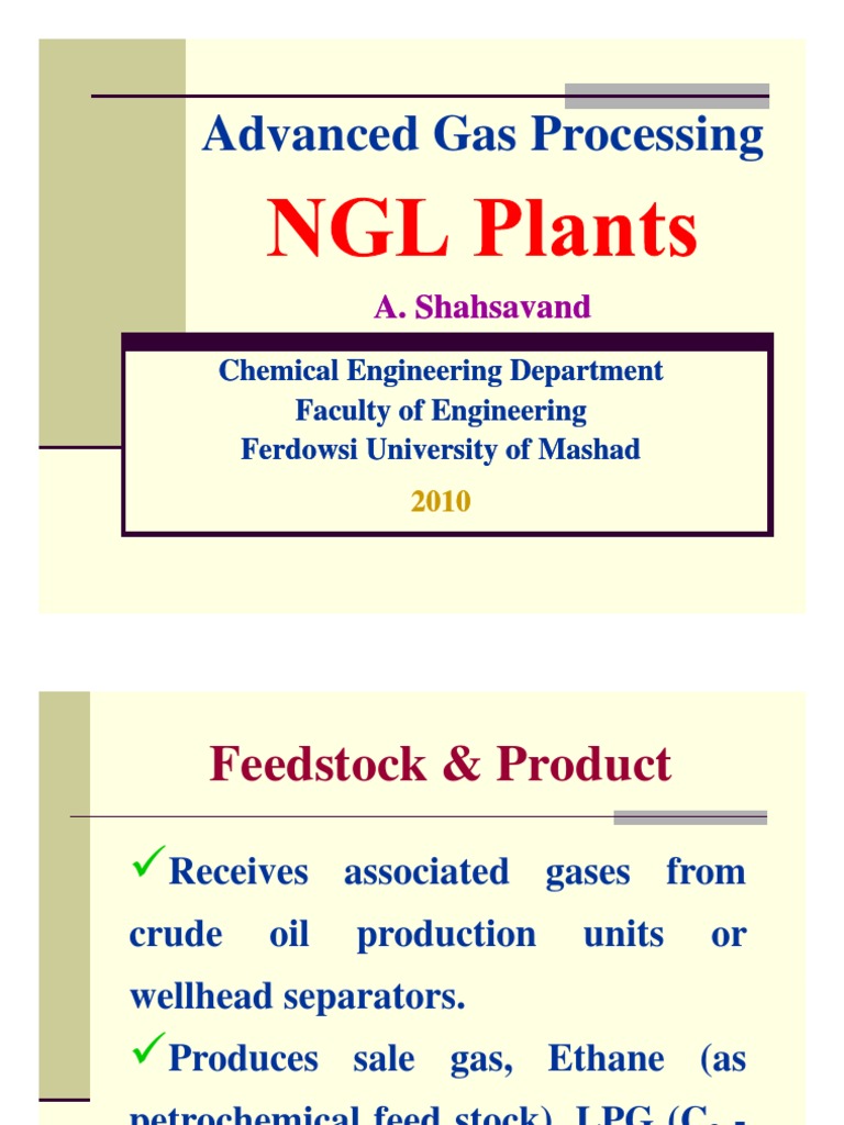 NGL Plants | PDF | Natural Gas Processing | Natural Gas
