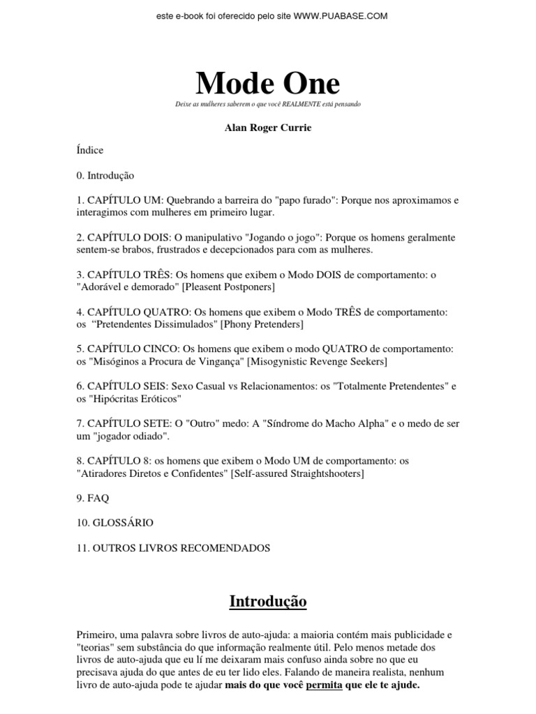 Mode One | PDF | Comportamento | Relação sexual