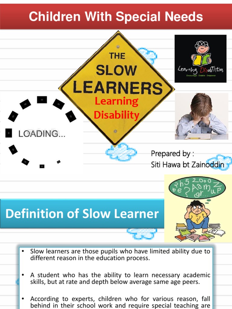 Children With Special Needs-Slow Learner. | PDF | Dyslexia | Learning ...
